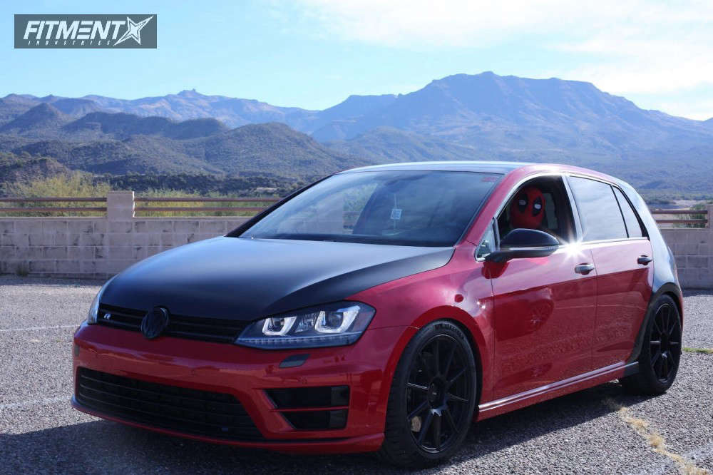 2015 Volkswagen Golf R Base with 18x8 Enkei Ts10 and Michelin 245x40 on ...
