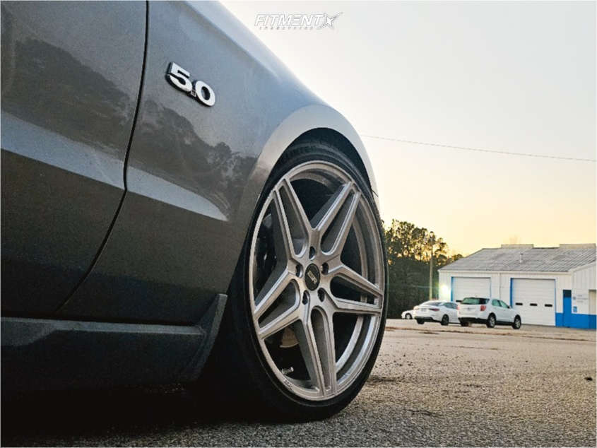 2011 Ford Mustang GT with 20x9 ESR Rf15 and Delinte 245x30 on Lowering ...
