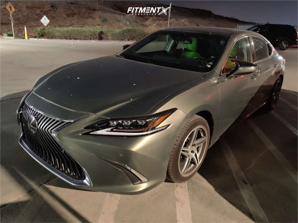 2019 Lexus ES350 Ultra Luxury with 18x8.5 Anovia Carrier and Continental 235x45 on Stock ...