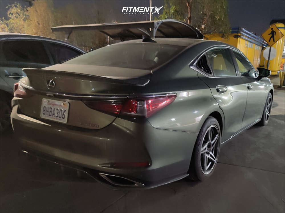 2019 Lexus ES350 Ultra Luxury with 18x8.5 Anovia Carrier and Continental 235x45 on Stock ...