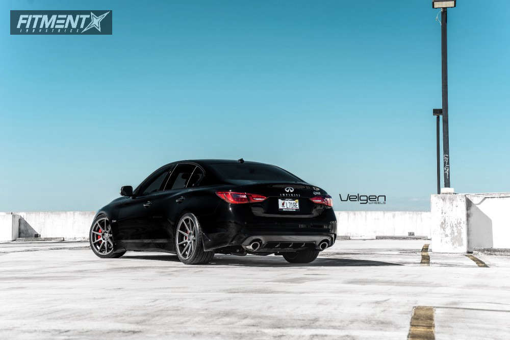 2017 INFINITI Q50 Red Sport with 20x9 Velgen Vmb9 and Nitto 245x35 on ...