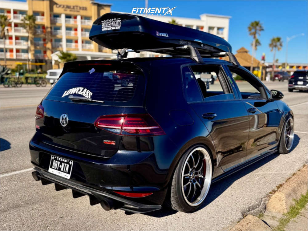 2017 Volkswagen GTI Sport with 18x9.5 Work Vs-ss and Nitto 225x40 on ...