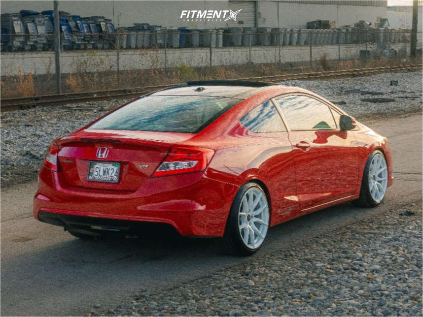 2012 Honda Civic Si with 18x9.5 Option Lab R716 and Continental 225x40 ...