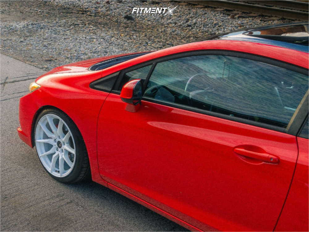 2012 Honda Civic Si with 18x9.5 Option Lab R716 and Continental 225x40 ...