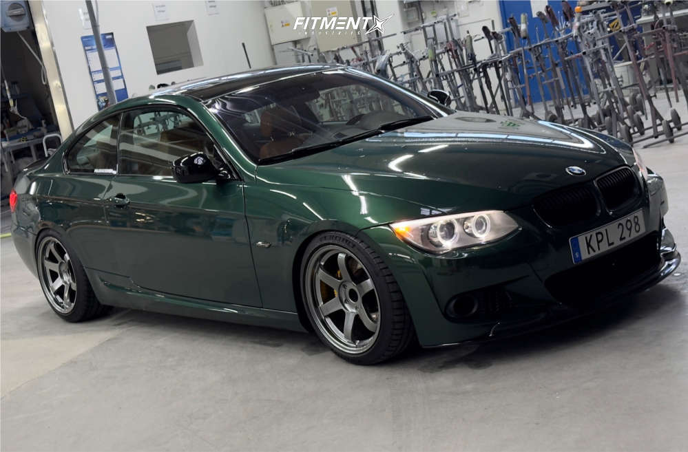 2010 BMW 328i Base with 18x9.5 Japan Racing Jr3 and Michelin 255x35 on Coilovers | 3215921 ...