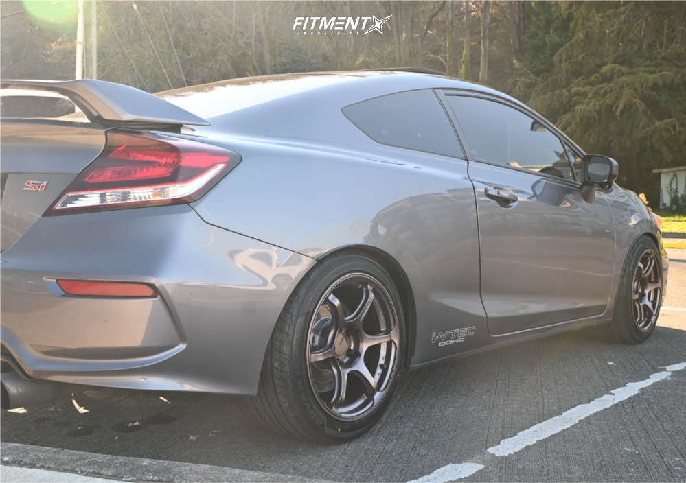 2015 Honda Civic Si with 17x9 Advan Racing Rg-4 and Yokohama 235x45 on ...