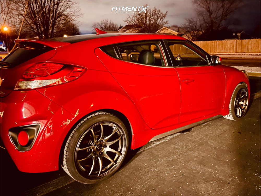 2015 Hyundai Veloster Turbo R-Spec with 18x8.5 Vors Tr4 and Lexani ...