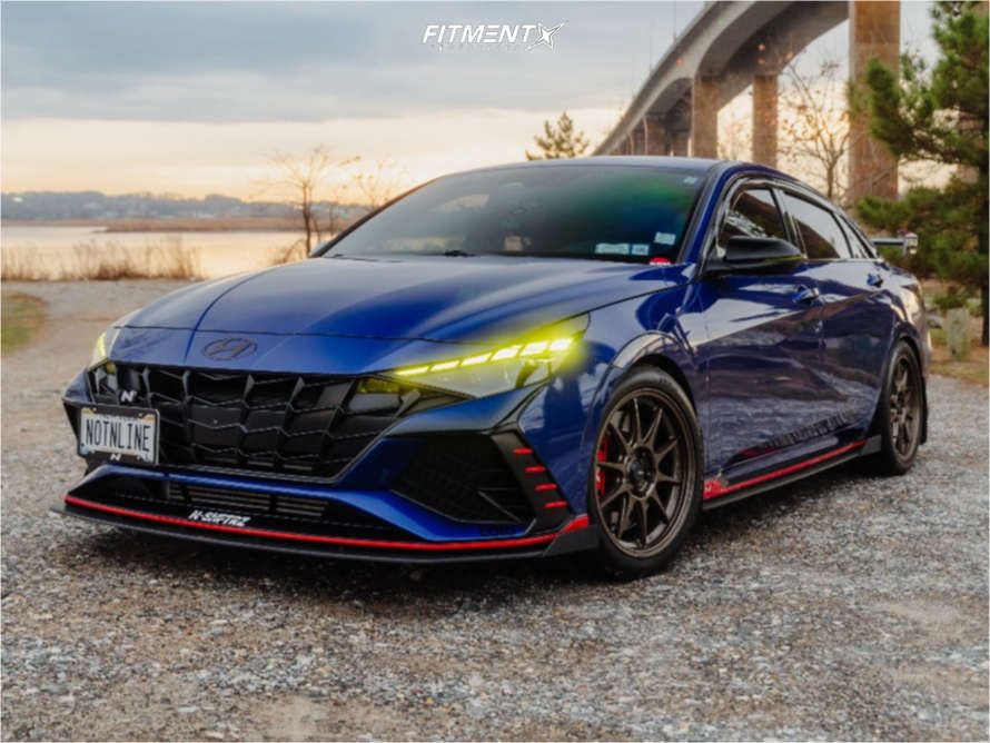 2022 Hyundai Elantra N Base with 18x8.5 Konig Dekagram and Continental ...