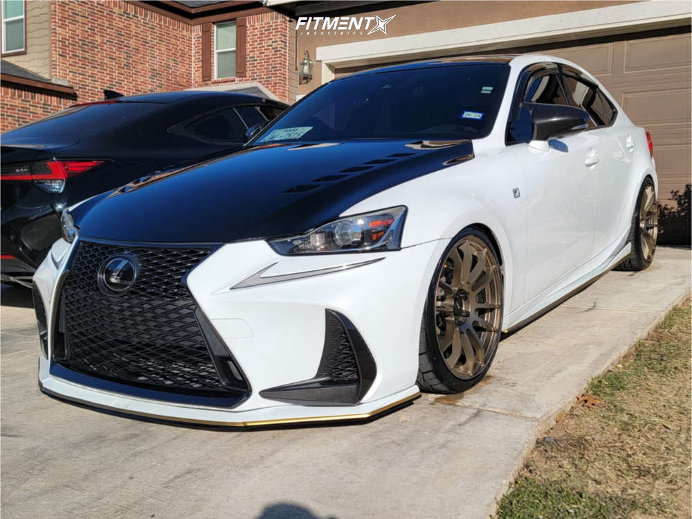 2017 Lexus IS350 F Sport with 19x8.5 AVID1 Av20 and Toyo Tires 225x35 ...