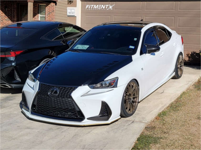 2017 Lexus IS350 F Sport with 19x8.5 AVID1 Av20 and Toyo Tires 225x35 ...