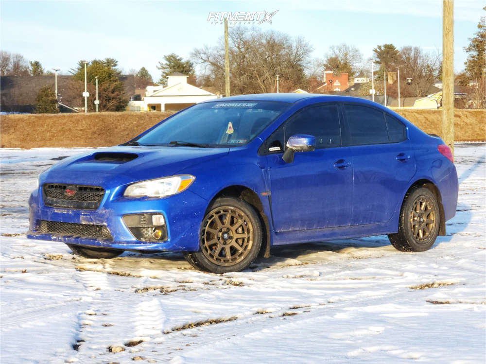 2017 Subaru WRX Base with 17x8 Sparco Gravel and Continental 245x45 on ...
