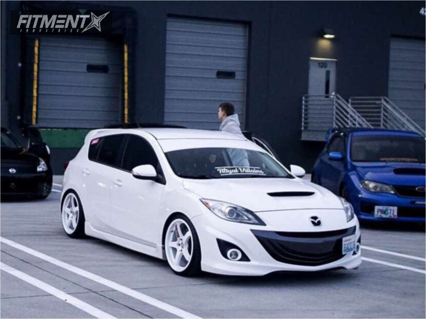 2012 Mazda MazdaSpeed3 Base with 18x8.5 Varrstoen Es9 and Federal ...
