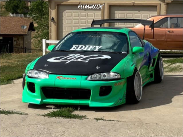 1996 Mitsubishi Eclipse GSX with 18x12 Work Vskf and Hankook 255x35 on ...