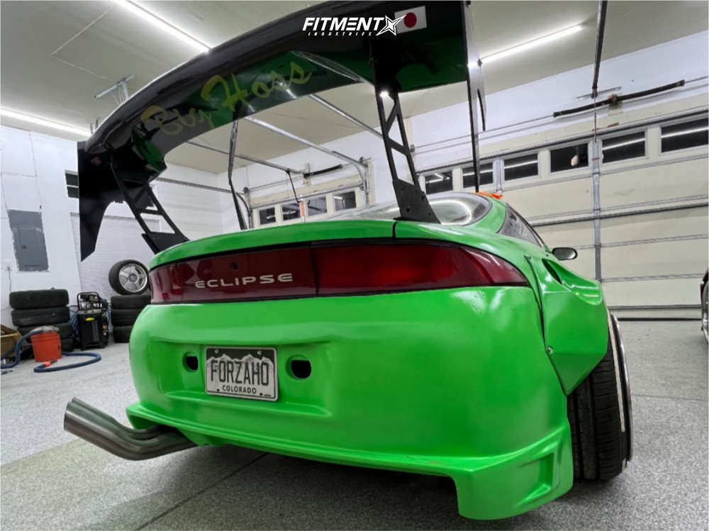 1996 Mitsubishi Eclipse GSX with 18x12 Work Vskf and Hankook 255x35 on ...