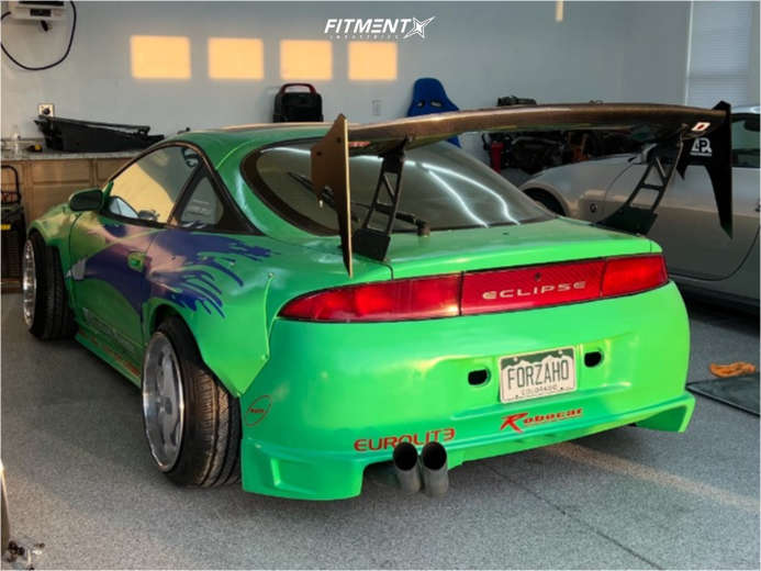 1996 Mitsubishi Eclipse GSX with 18x12 Work Vskf and Hankook 255x35 on ...