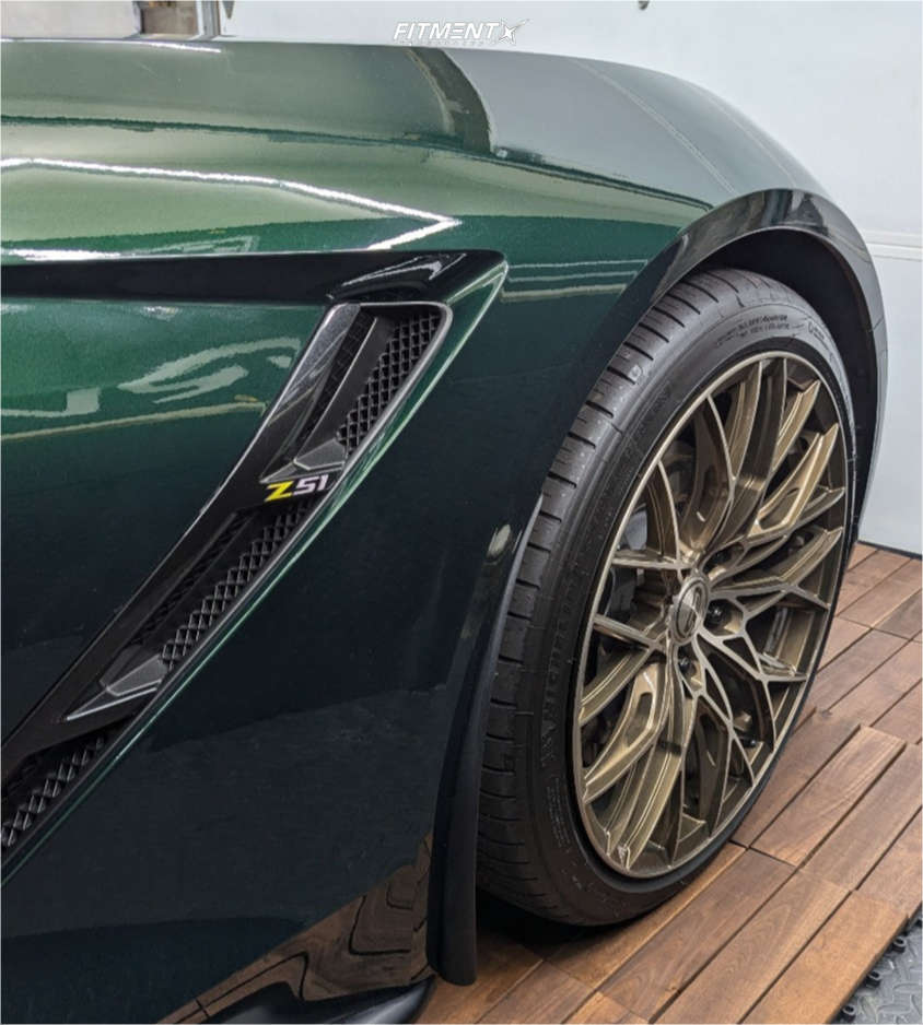 2014 Chevrolet Corvette Stingray with 19x9.5 E5 Sebring and Michelin 255x35 on Stock Suspension ...