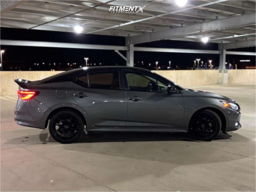 2023 Nissan Sentra SR with 18x8 Moda MD32 and Hankook 215x45 on Stock ...