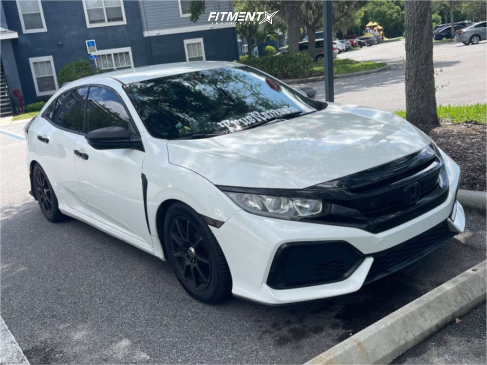 2017 Honda Civic LX with 17x7 Enkei Edr9 and Michelin 225x60 on ...