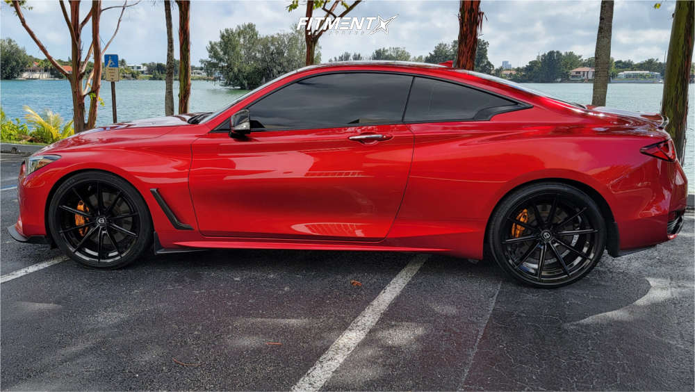 2021 INFINITI Q60 Red Sport 400 with 20x9 Curva C46 and Bridgestone ...