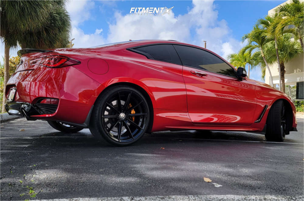 2021 INFINITI Q60 Red Sport 400 with 20x9 Curva C46 and Bridgestone ...