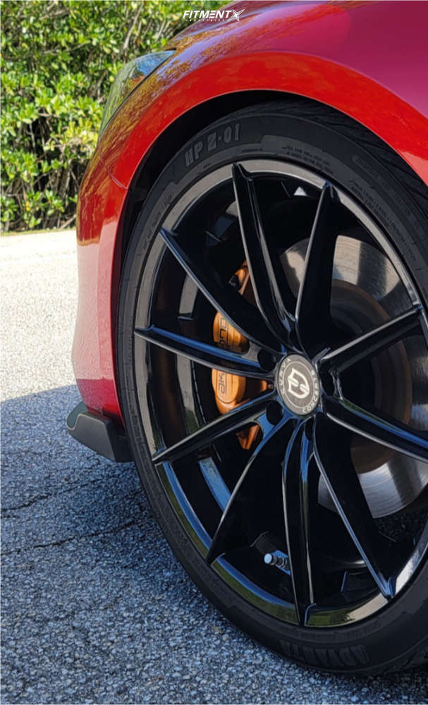 2021 INFINITI Q60 Red Sport 400 with 20x9 Curva C46 and Bridgestone ...