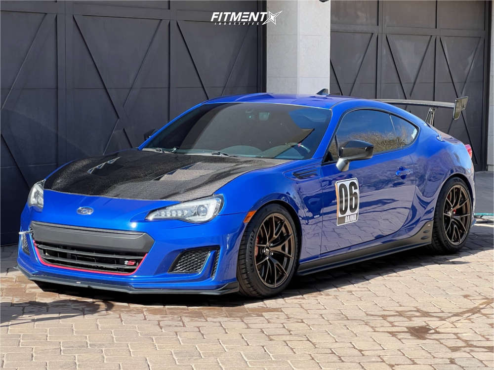 2018 Subaru BRZ TS with 17x9 Apex Vs-5rs and Michelin 245x40 on Coilovers | 3228162 | Fitment ...