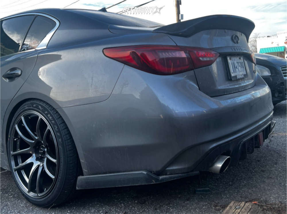 2019 INFINITI Q50 Signature Edition with 19x9.5 Vors Tr4 and Lexani 245x40 on Lowering Springs ...