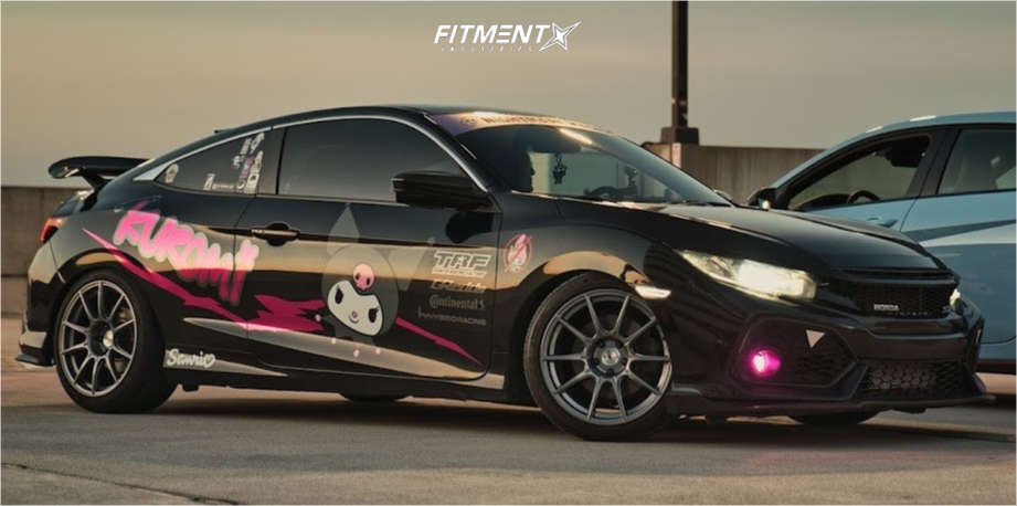 2019 Honda Civic Si with 18x9.5 SSR Gtx01 and Continental 245x40 on Lowering Springs | 3230373 ...