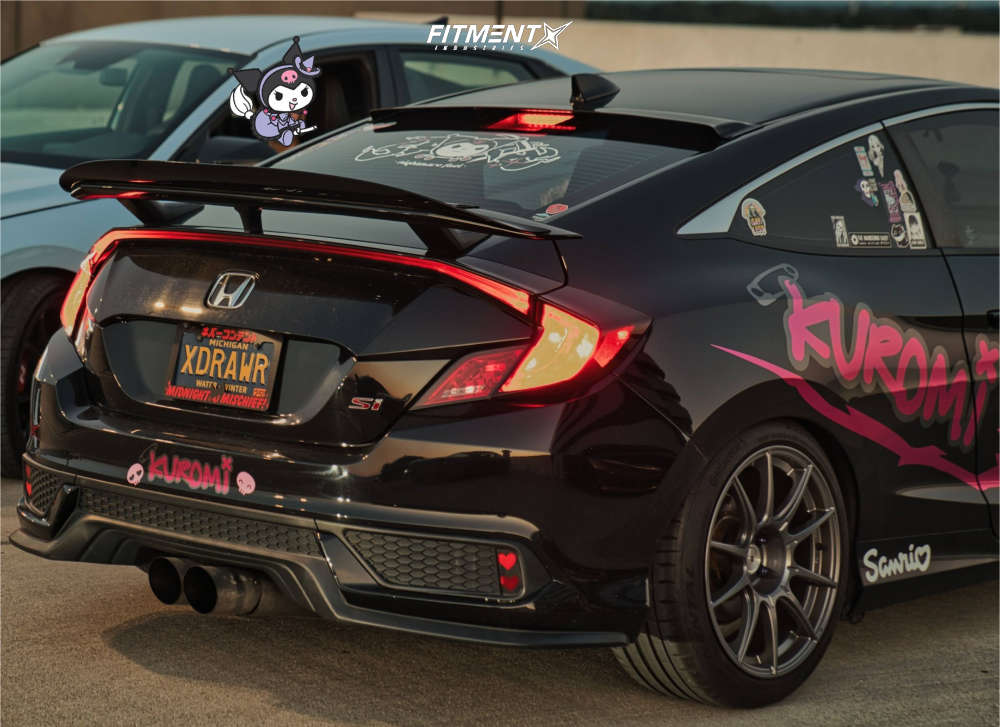 2019 Honda Civic Si with 18x9.5 SSR Gtx01 and Continental 245x40 on Lowering Springs | 3230373 ...