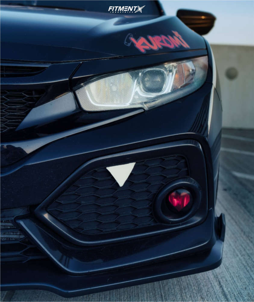 2019 Honda Civic Si with 18x9.5 SSR Gtx01 and Continental 245x40 on Lowering Springs | 3230373 ...