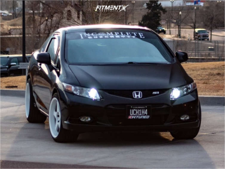 2013 Honda Civic Si with 18x9.5 AVID1 Av42 and Vercelli 235x40 on Stock ...