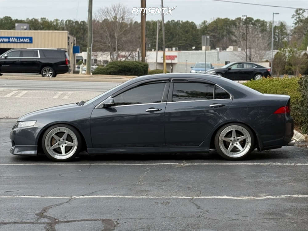 2005 Acura TSX Base with 18x9.5 Aodhan Ds05 and Westlake 225x35 on Coilovers | 3232089 | Fitment ...