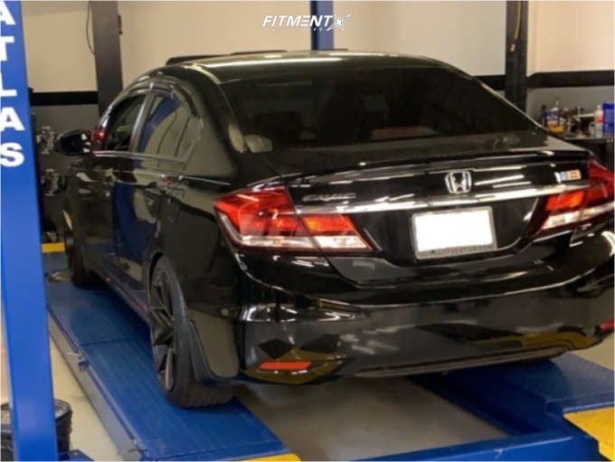 2015 Honda Civic EX-L with 18x9.5 Niche Misano and Toyo Tires 245x40 on ...
