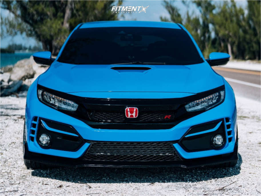 2021 Honda Civic Type R with 18x9.5 Gram Lights 57cr and Michelin ...