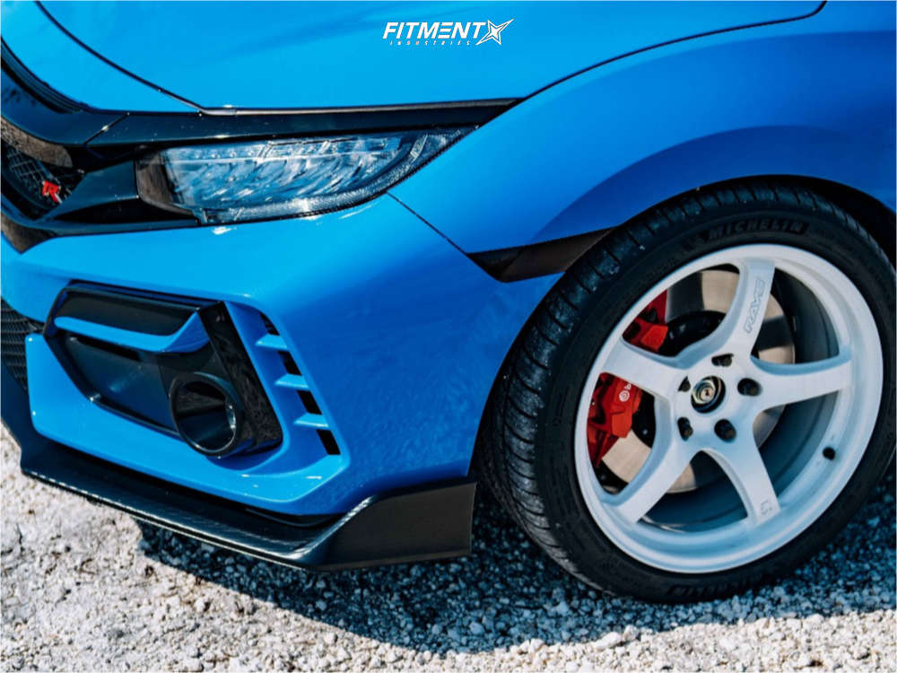 2021 Honda Civic Type R with 18x9.5 Gram Lights 57cr and Michelin ...