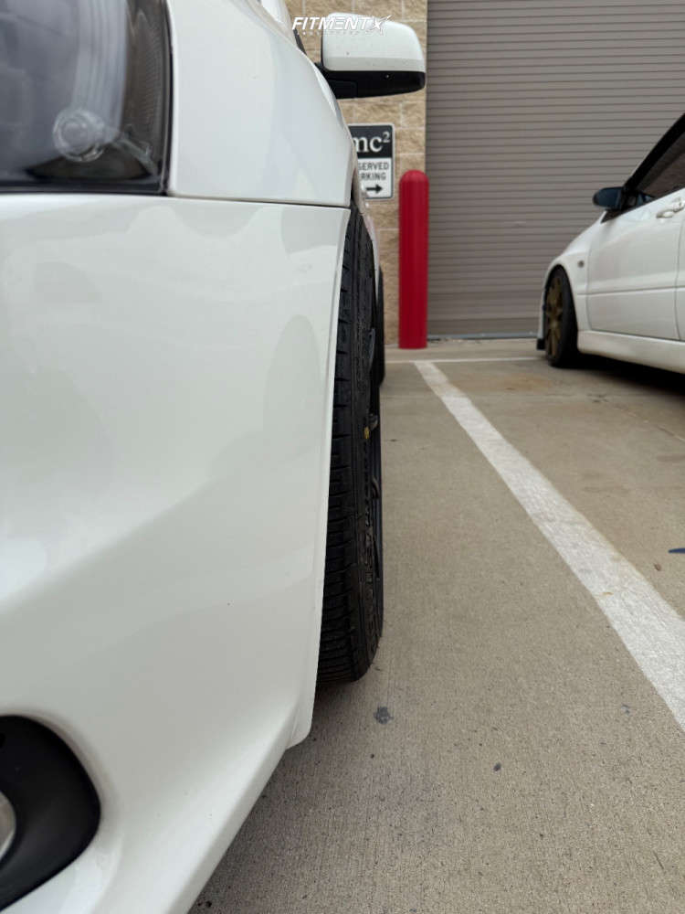 2014 Mitsubishi Lancer Evolution GSR with 18x10.5 SSR Gtx01 and Falken ...