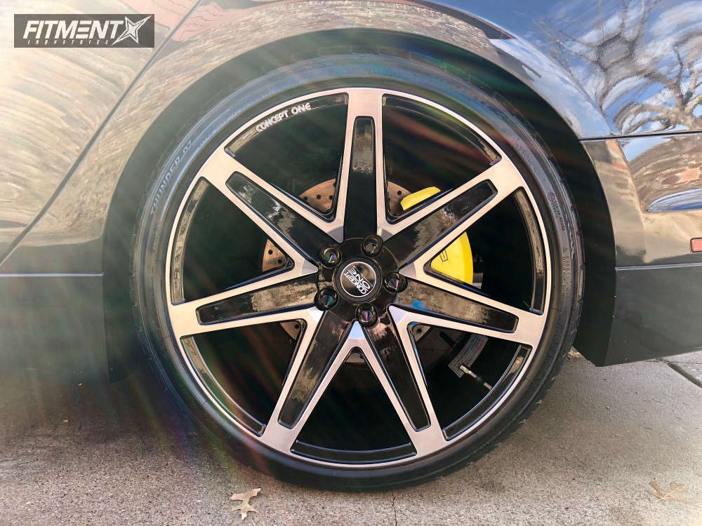 2015 Lincoln MKZ Base with 20x10 Concept One CSM003 and Delinte 255x35 ...