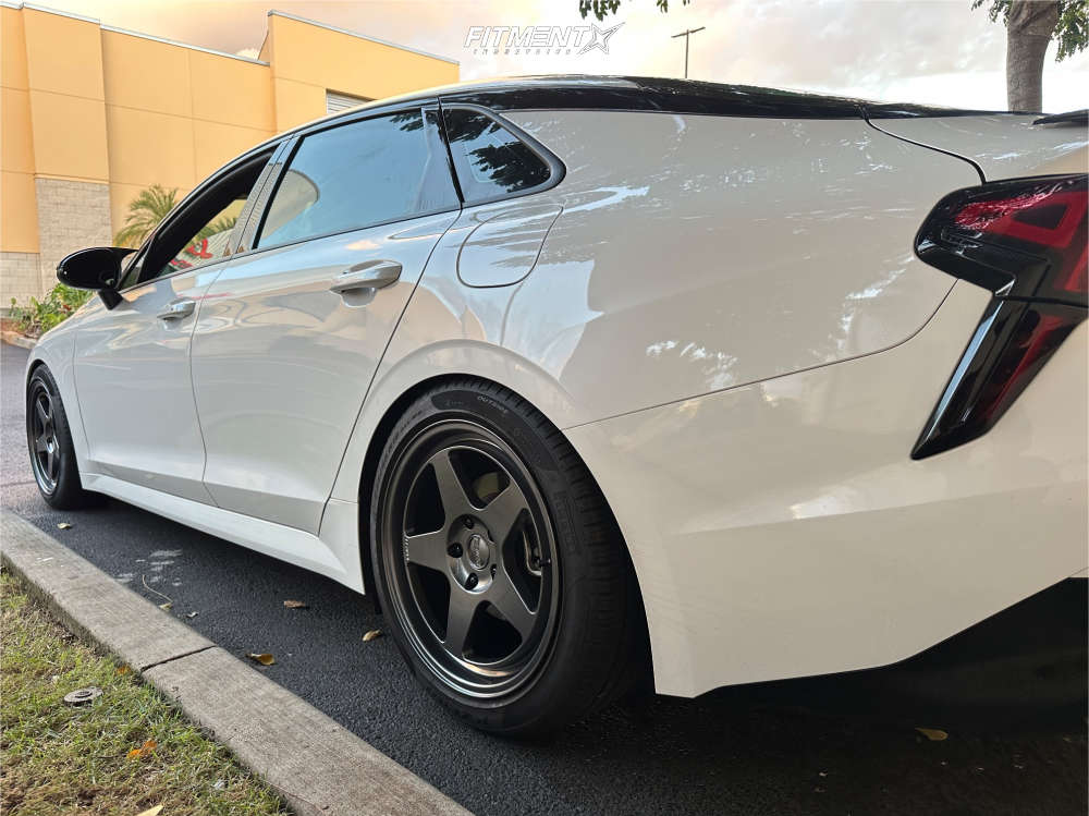 2025 Kia K5 GT with 18x8.5 Kansei Knp and Pirelli 235x45 on Lowering Springs | 3239155 | Fitment ...