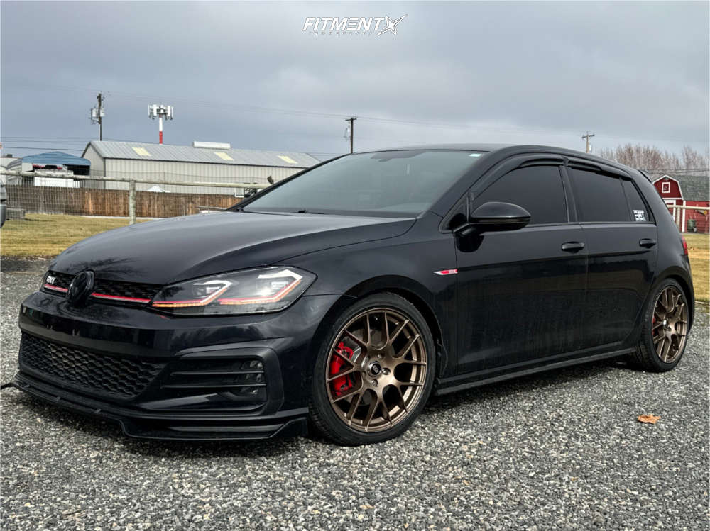 2018 Volkswagen GTI S with 18x8 Enkei Raijin and Lexani 225x40 on Lowering Springs | 3239552 ...