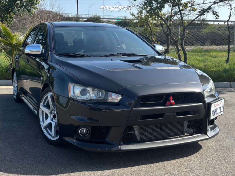 2010 Mitsubishi Lancer Evolution SE with 18x8.5 Enkei T6s and Toyo ...