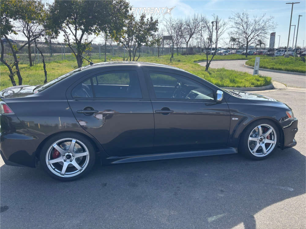 2010 Mitsubishi Lancer Evolution SE with 18x8.5 Enkei T6s and Toyo ...