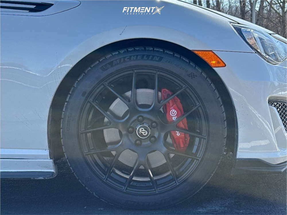 2018 Subaru BRZ TS with 18x8.5 Enkei Raijin and Michelin 245x40 on ...
