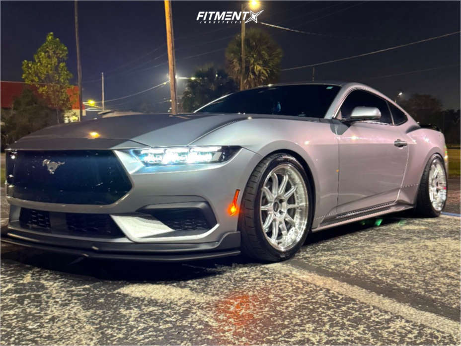 2024 Ford Mustang EcoBoost with 19x9.5 ESR Cs12 and Nitto 275x35 on Lowering Springs | 3240906 ...