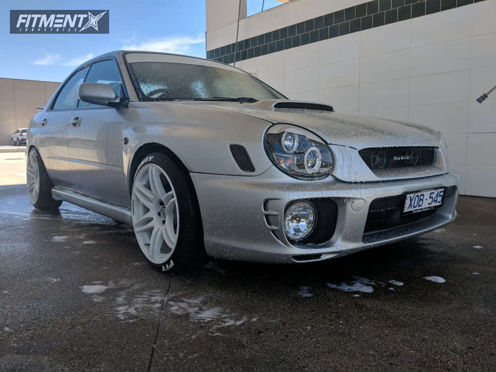 2002 Subaru WRX Base with 18x8.5 Cosmis Racing Mrii and Achilles 215x40 ...