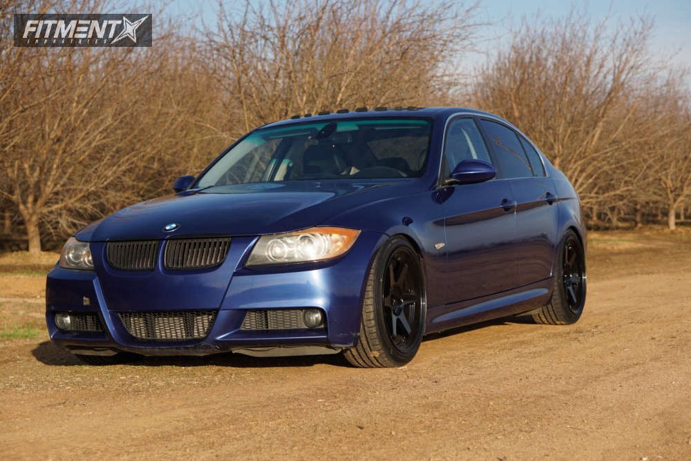 2008 BMW 335i Base with 18x9.5 ESR Sr07 and Goodyear 235x40 on Lowering ...