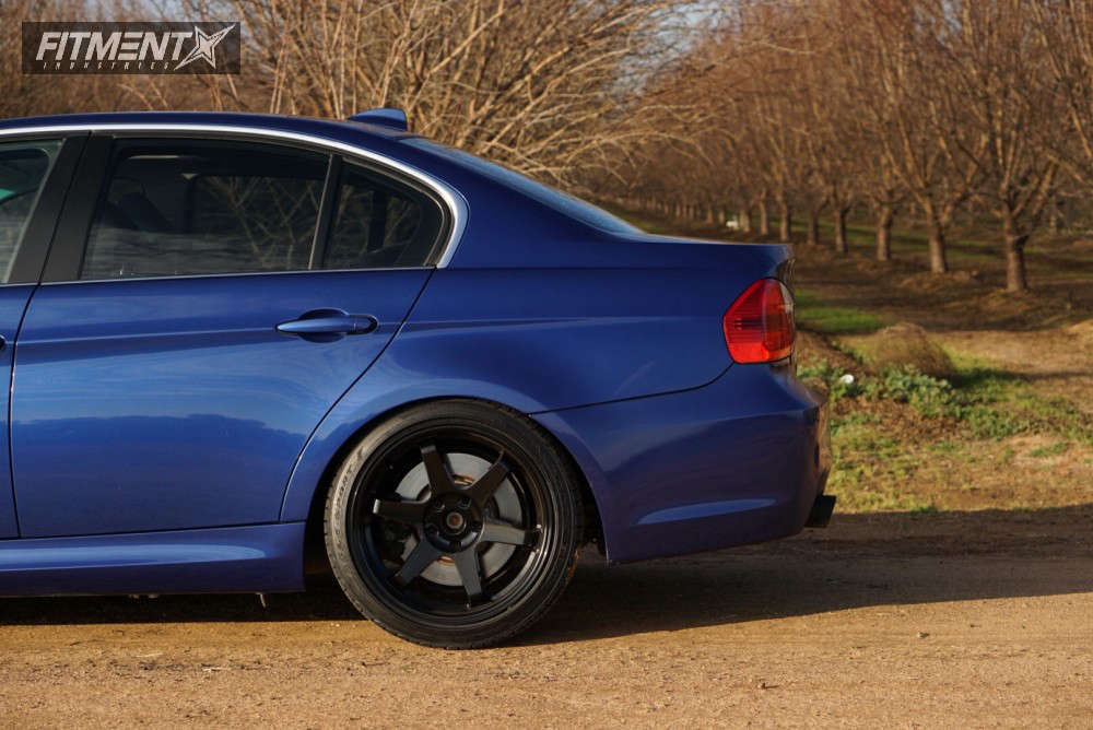 2008 BMW 335i Base with 18x9.5 ESR Sr07 and Goodyear 235x40 on Lowering ...