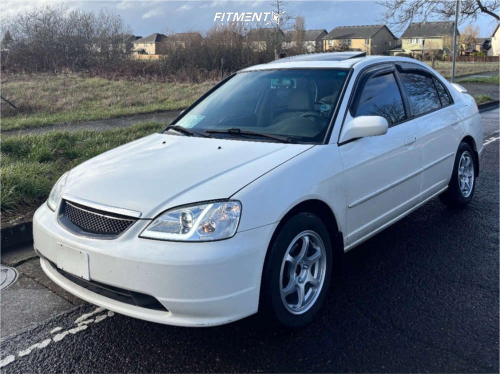 2002 Honda Civic EX with 15x6.5 MST Mt40 and Goodyear 185x65 on Stock ...