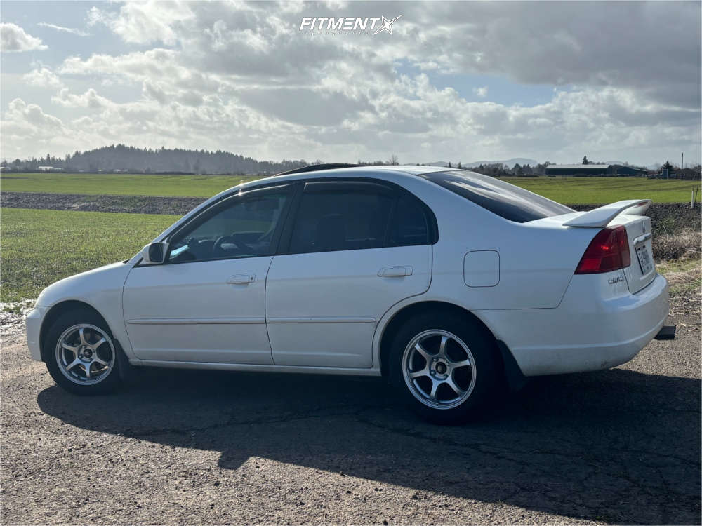2002 Honda Civic EX with 15x6.5 MST Mt40 and Goodyear 185x65 on Stock ...