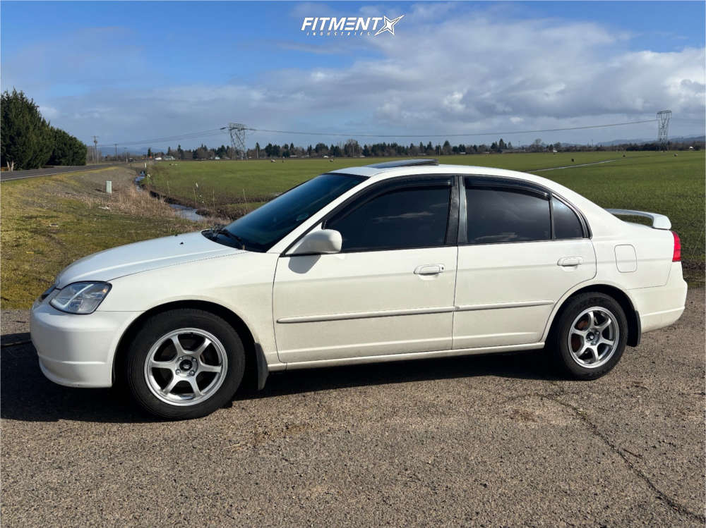 2002 Honda Civic EX with 15x6.5 MST Mt40 and Goodyear 185x65 on Stock ...