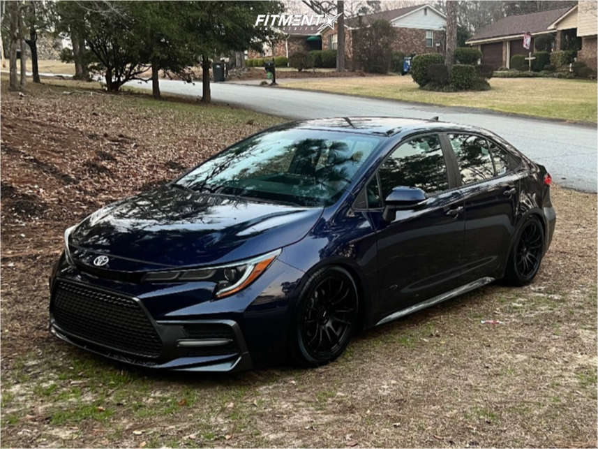 2020 Toyota Corolla SE with 17x9 AVID1 Av20 and Federal 235x45 on ...